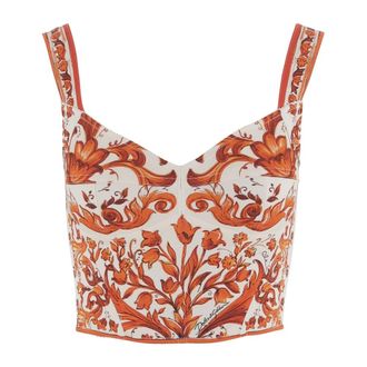 Dolce & Gabbana Femme, Tops, Multicolore, Taille: 38 FR Hauts sans manches