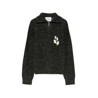 Isabel Marant Koxy Logo-intarsia Zip-up Sweater