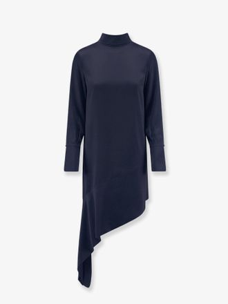Semicouture Asymmetric satin dress - SEMICOUTURE - gender_Woman