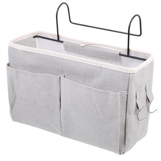 Happyyami H&auml;ngende Aufbewahrungstasche aus Polyester Nachttisch Organizer mit Gro&szlig;em Fassungsverm&ouml;gen Stabile Bett H&auml;ngetasche f&uuml;r Kleinigkeiten und Fernbedienu