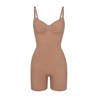 SKIMS Skims, Femme, Sous-v&ecirc;tements, Beige, Taille: 40 FR Bodysuit gainant mi-cuisse sans coutures