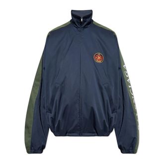 Balenciaga Baumwolljacke mit Stehkragen - - Jackets - Herren - Blau - L