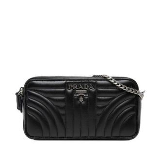Prada Sac bandouli&egrave;re matelass&eacute; Pre-owned - Femme - Pre-owned - Noir - Taille: ONE Size