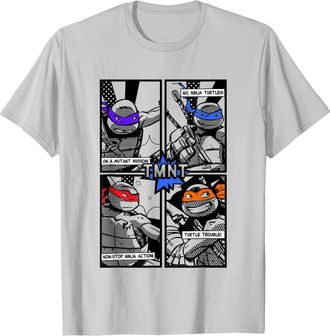 Teenage Mutant Ninja Turtles Retro Comic Book Panels T-Shirt