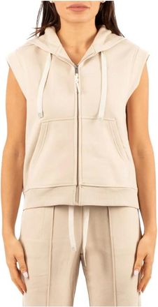 Max Mara Femme, Sweatshirts et sweats &agrave; capuche, Beige, Taille: 38 FR Maglia Weekend