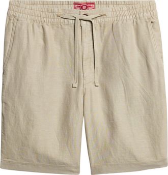 Superdry Herren The Merchant Store - Leinenshorts Abbey Stein XL