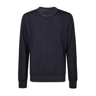 Michael Kors Round-Neck Strickwaren - - Knitwear - Herren - Blau - S
