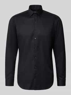 Jake*s Regular Fit Business Hemd aus Baumwolle mit Kentkragen
