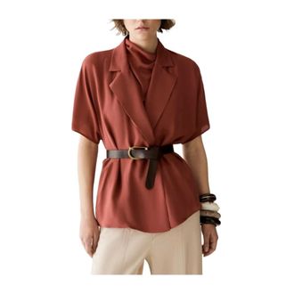 Pennyblack Double Georgette Blazer - - Blouses & Shirts - Damen - Rot - S