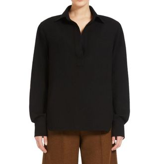 Max Mara Womens Black Cotton Shirt
