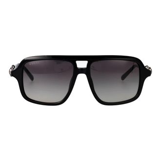 Gucci Gg2052S Aviator Sonnenbrille - - Accessories - unisex - Schwarzk - 55 MM