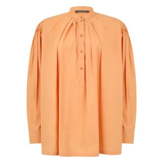 Alberta Ferretti Hemdbluse mit klassischer Plisseefalt - - Blouses & Shirts - Damen - Rosa - S