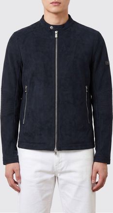 Tatras Veste de motard slim fit en cuir su&eacute;d&eacute; avec col motard et zip m&eacute;tallique