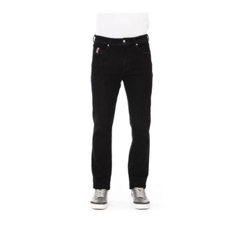 Baldinini Homme, Jeans, Noir, Taille: W36 Jean Regular Homme avec Bouton Logo
