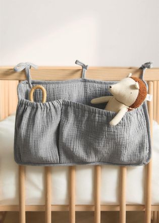 Mango Organisateur de berceau en coton gaze gris - Home - Taille unique - MANGO HOME