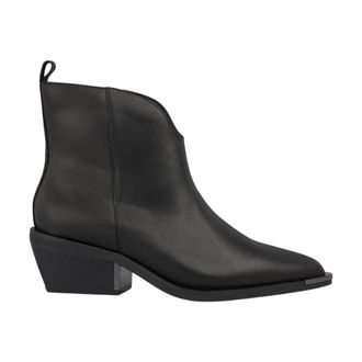 Alma En Pena Flacher Stiefelette Front&ouml;ffnung - - Shoes - Damen - Schwarzk - 36 EU