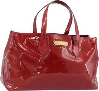 Louis Vuitton Sac &agrave; main vintage en cuir verni Pre-owned - Femme - Pre-owned - Rouge - Taille: ONE Size