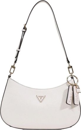 Guess Femme, Sacs, Blanc, Taille: ONE Size Noelle II Top Zip Shoulder Bag