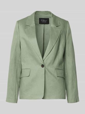 s.Oliver Black Label Regular Fit Blazer aus reinem Leinen