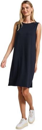 Street One A144583 Robe de Couleur Unie, Bleu foncé, 42 Femmes