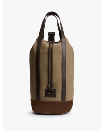 Tommy Hilfiger Heritage - Umh&auml;ngetasche in Hellbraun mit Logo-Aufn&auml;her