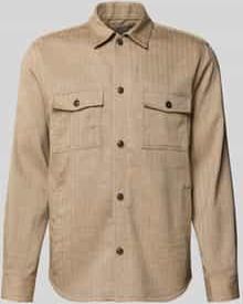 Tiger Of Sweden Regular Fit Hemdjacke mit Eingrifftaschen