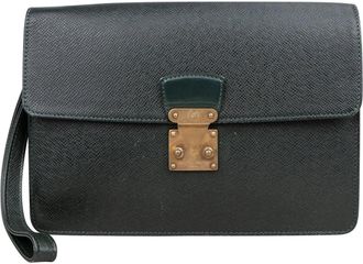 Louis Vuitton Crossbody Bags - Louis Vuitton Green Taiga Leather Kourad Clutch - Gr. unisize - in Gr&uuml;n - f&uuml;r Damen