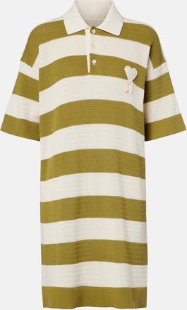 Ami Robe polo Ami de Coeur en coton ray&eacute;