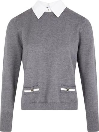 Morgan 251-MSHIRT Pull, Gris Moyen, L Femme