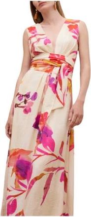 Lola Casademunt Femme, Robes, Multicolore, Taille: 38 FR Robe portefeuille &agrave; col en V avec ceinture ajustable