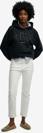 Superdry Kapuzensweatshirt COUNTRY CLUB VARSITY HOOD besondere Stickerei in gl&auml;nzender Optik