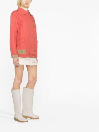 Fay Cotton Hooked Jacket - Coral