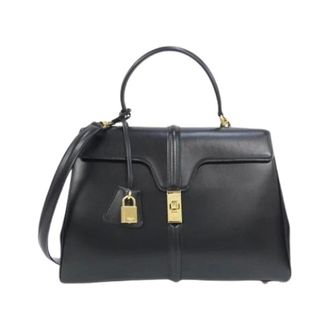 Celine Pre-owned 16 Medium Calf Bag - Femme - Pre-owned - Noir - Taille: ONE Size