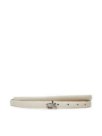 Calvin Klein Dameng&uuml;rtel Ck Buckle Skinny Belt 1.5 K60K612932 Wei&szlig;