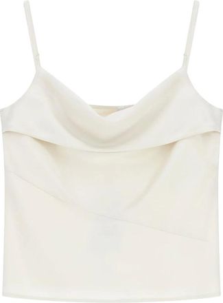 Imperial Femme, Tops, Gris, Taille: 42 FR Canottiera risvolto