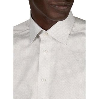 Eton Chemise slim &agrave; motif en coton