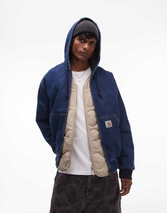 Carhartt Work in Progress OG Active - Veste &agrave; capuche - Bleu fonc&eacute;