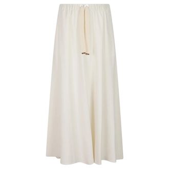 Herno Jupe midi &agrave; cordon de serrage - Femme - Jupes - Blanc - Taille: 36 FR