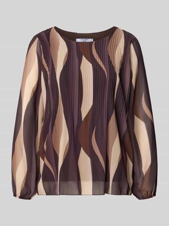 Zabaione Bluse mit Plisseefalten Modell Re44ynaa