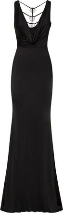 Philipp Plein Femme, Robes, Noir, Taille: 38 FR Long Dress