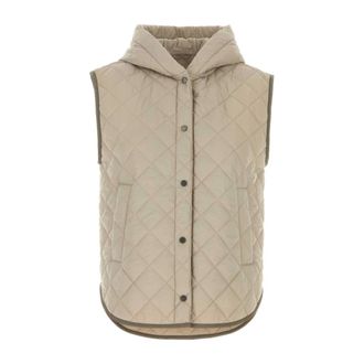 Brunello Cucinelli Damen, Jacken, Beige, SGr&ouml;&szlig;e
