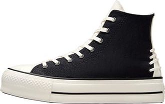 Converse Chuck Taylor All Star Crafted Laces Lift Platform Baskets d&eacute;contract&eacute;es pour femme, Noir., 40 EU