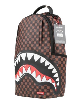 Sprayground SHARKS IN PARIS WTF BUBBLE BROWN CHECK BACKPACK