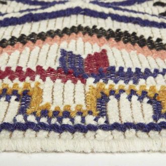 Homescapes Homescapes - Tapis de couloir Kilim en laine multicolore Goa, 66 x 200 cm