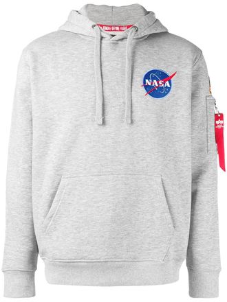 Alpha Industries sweat à capuche Space Shuttle - Gris