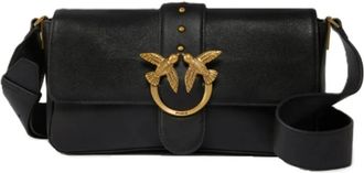 Pinko Pinko Crossbody Bags - Love One Classic Slouchy Fl Nero-Antique Gold - Gr. unisize - in Schwarz - für Damen