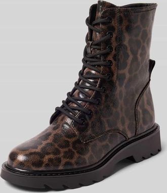 Tamaris Schn&uuml;rstiefel mit Allover-Muster