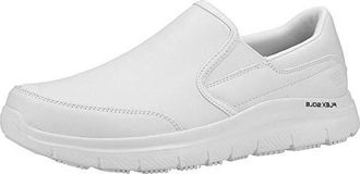 Skechers Homme Flex Advantage Sr Bronwood Baskets enfiler, White, 47.5 EU
