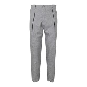 BRIGLIA 1949 Doppelt gefaltete Woll-Kaschmir-Hose - - Trousers - Herren - Grau - S