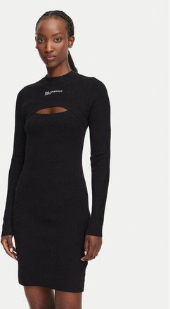 Karl Lagerfeld Strickkleid B3W13006 Schwarz
